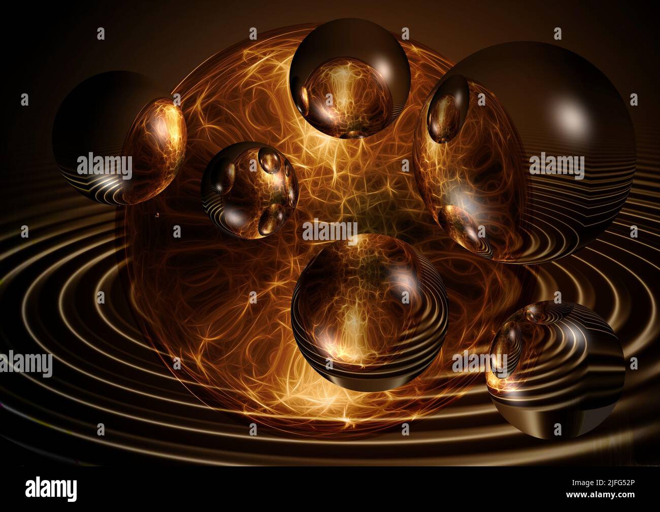 futuristic sphere background wallpaper Stock Photo - Alamy