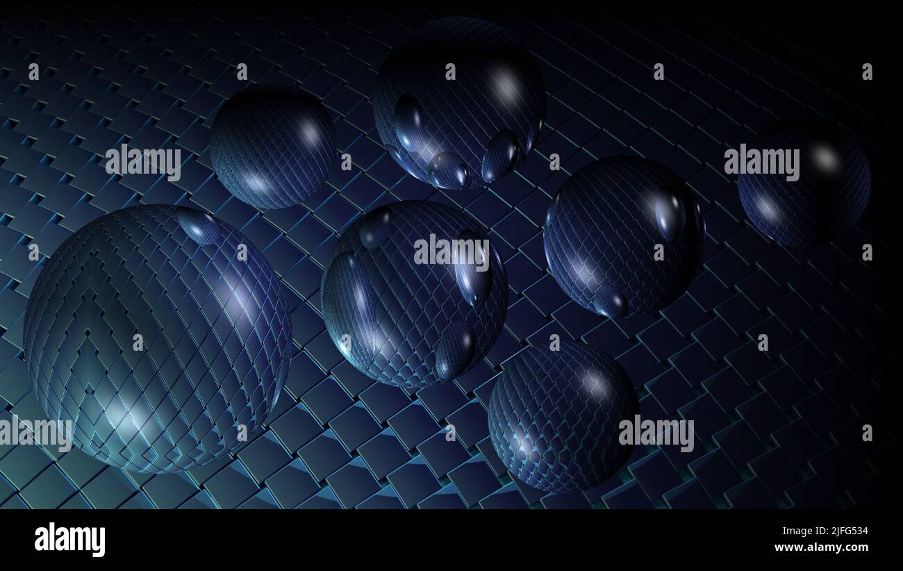 futuristic sphere background wallpaper Stock Photo - Alamy