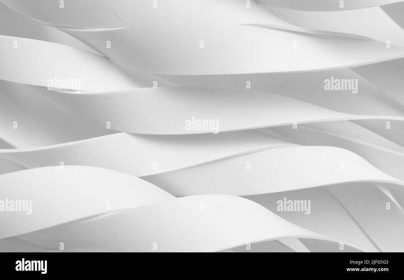 White wavy elements on white background Stock Photo - Alamy