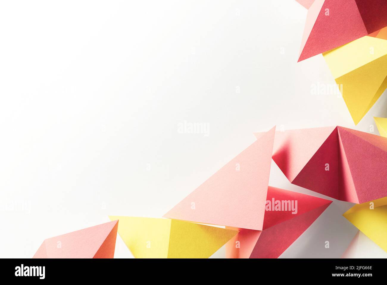 Geometric shapes made colorful paper. Abstract Stock Photo - Alamy