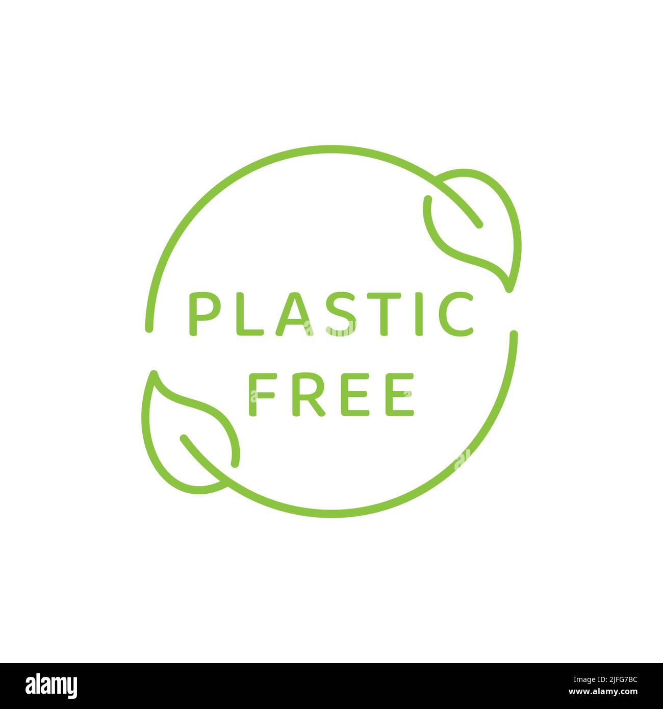 Plastic free symbol hi-res stock photography and images - Alamy