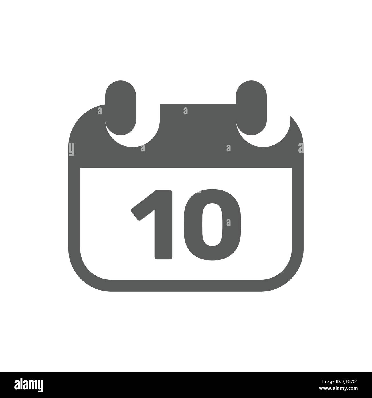 Calendar date page black vector icon. Plan, schedule simple filled ...