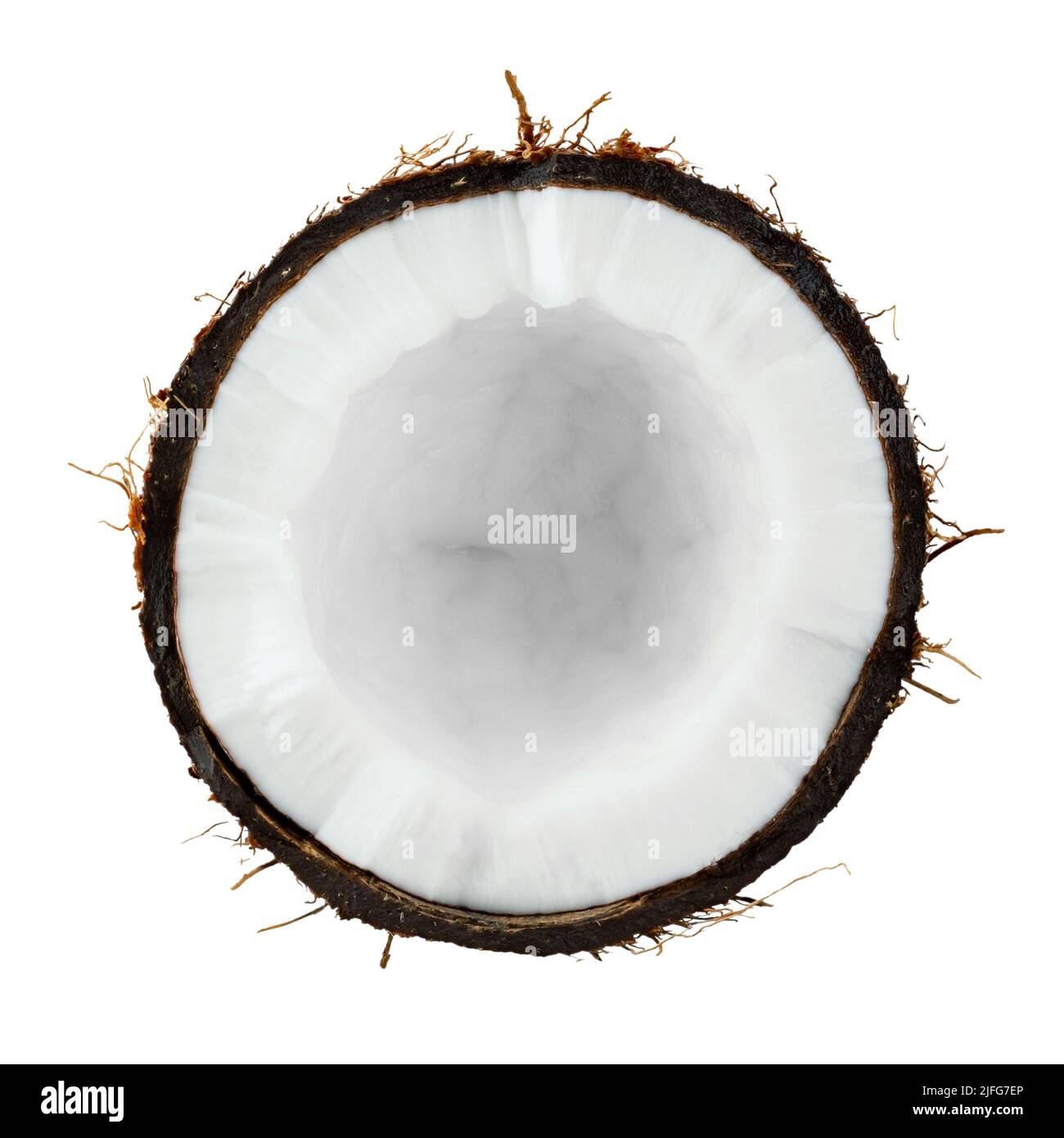 Coconut, isolated on white background. Full depth of field. File ...