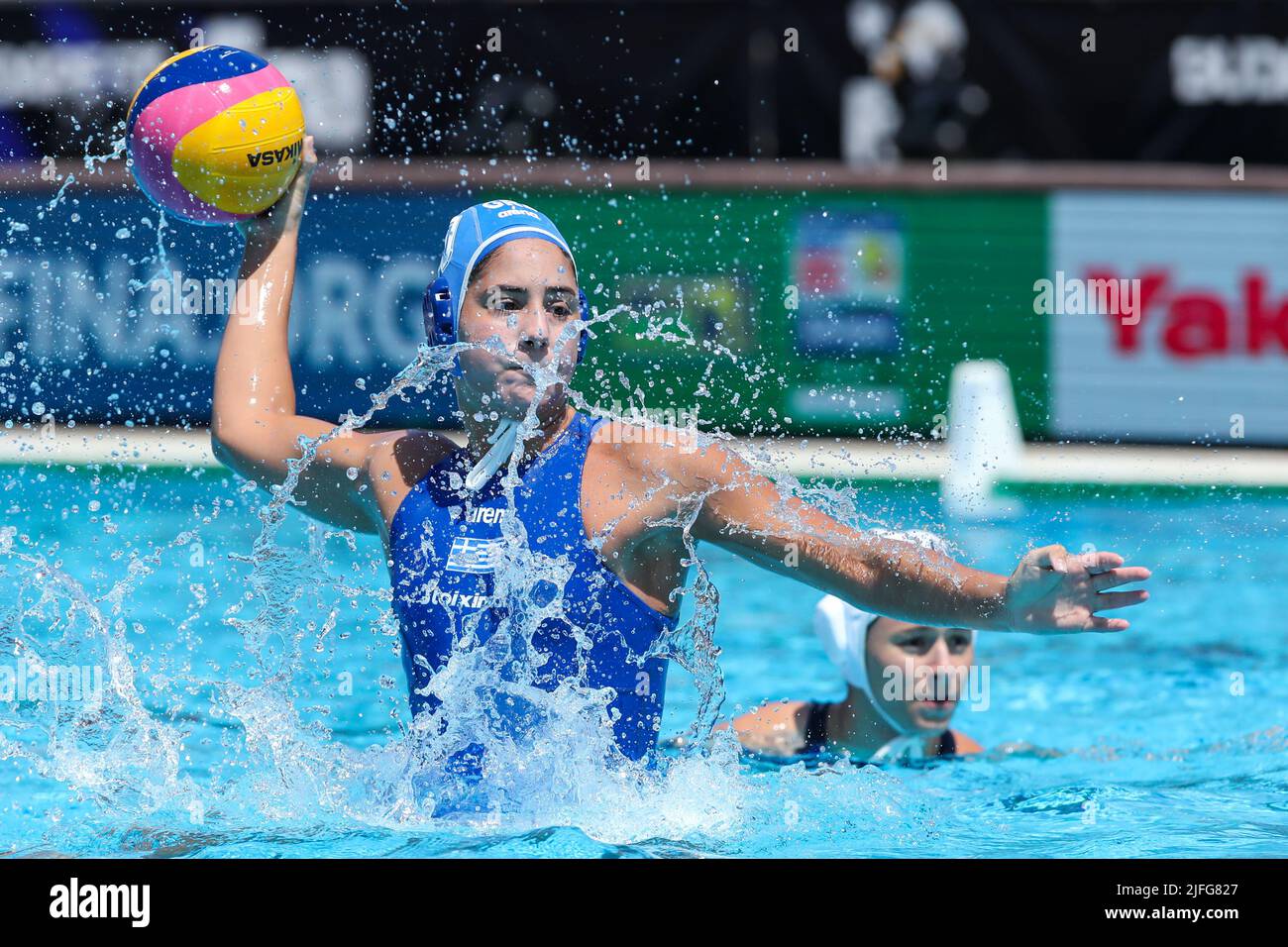 BUDAPEST, HUNGARY - JULY 2: Vasiliki Plevritou during the FINA World ...