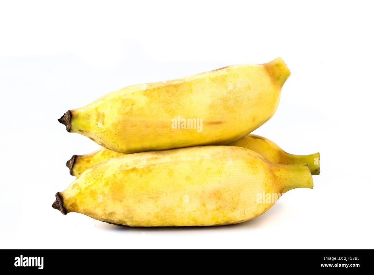 Close up banana isolated on white background Stock Photo - Alamy