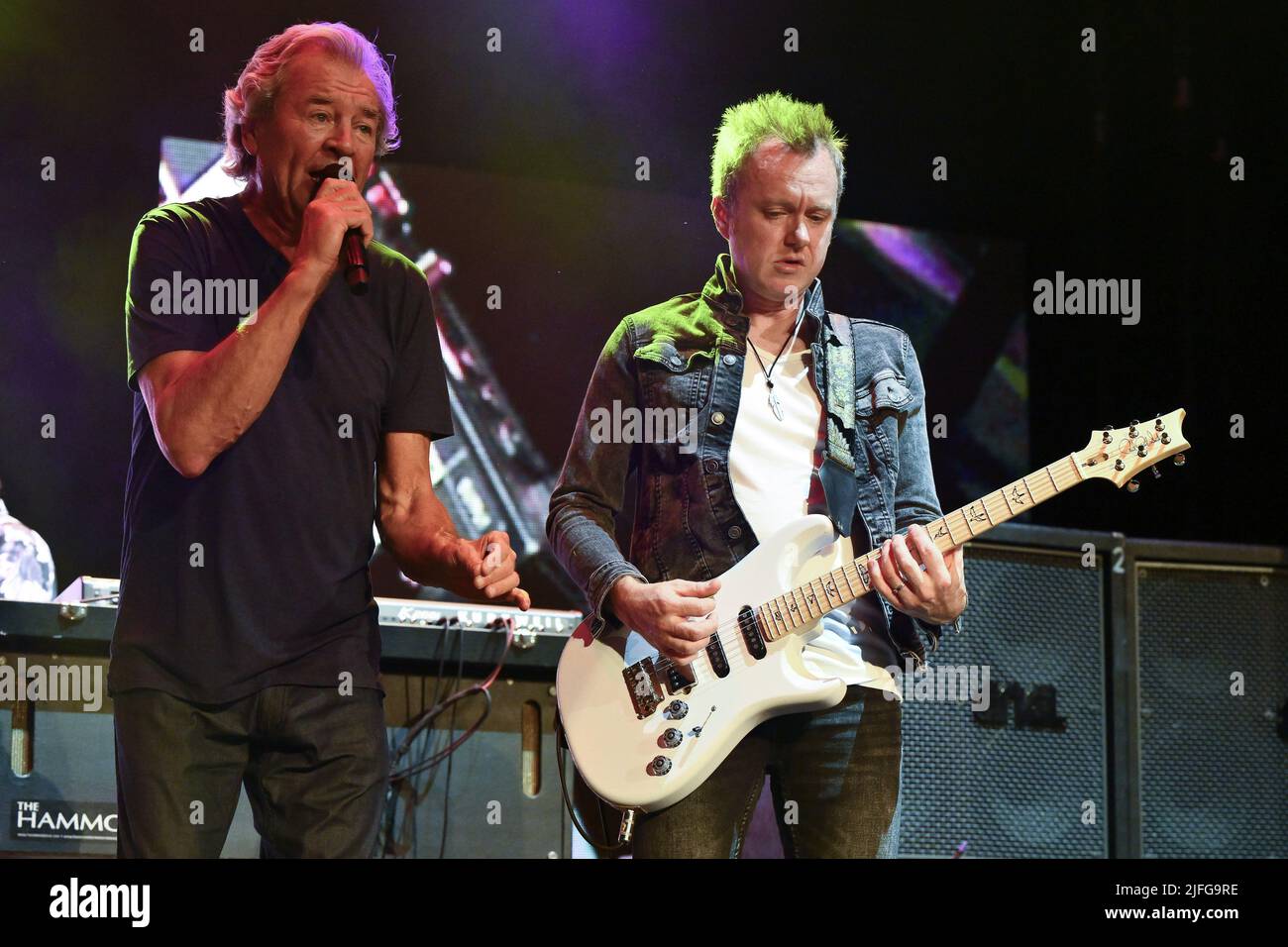 Rome, Italy. 02nd July, 2022. Ian Gillan and Simon McBride of Deep ...
