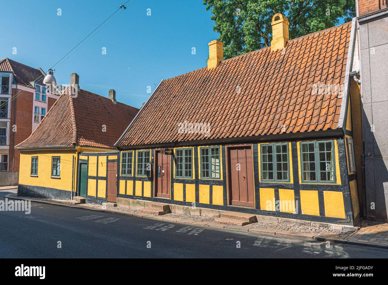 Hans Christian Andersen childhood home in the city of Odense, Denmark ...