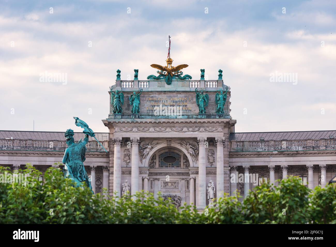 The Hofburg Palace in Vienna, Austria is one of the most famous and beautiful landmark in Europe ...