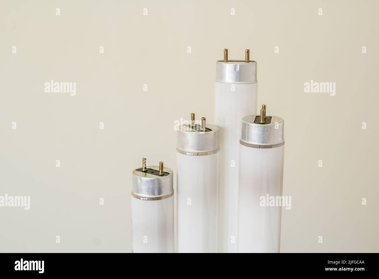 Selected focus fluorescent light tube.Short depth-of-field Stock Photo ...