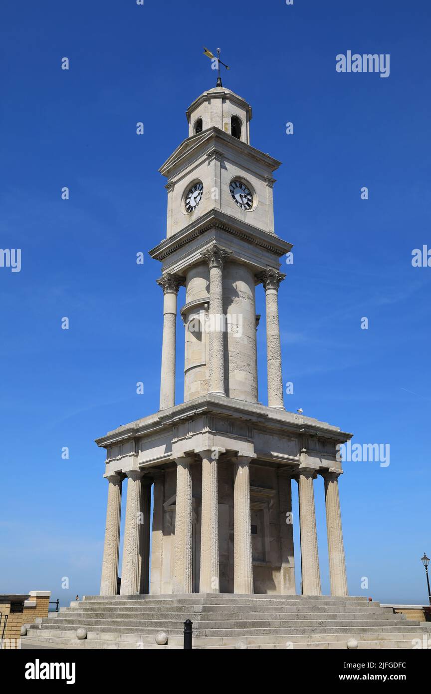 Herne Bay Clock Tower, the bayfront landmark from the 1830s, in Herne ...