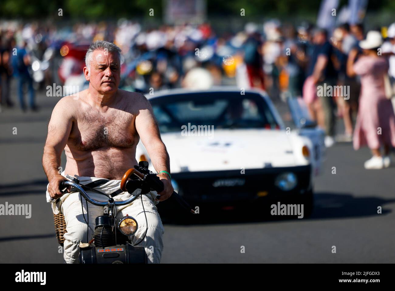Ambiance, driver during the Le Mans Classic 2022 from June 30 to July 3 ...
