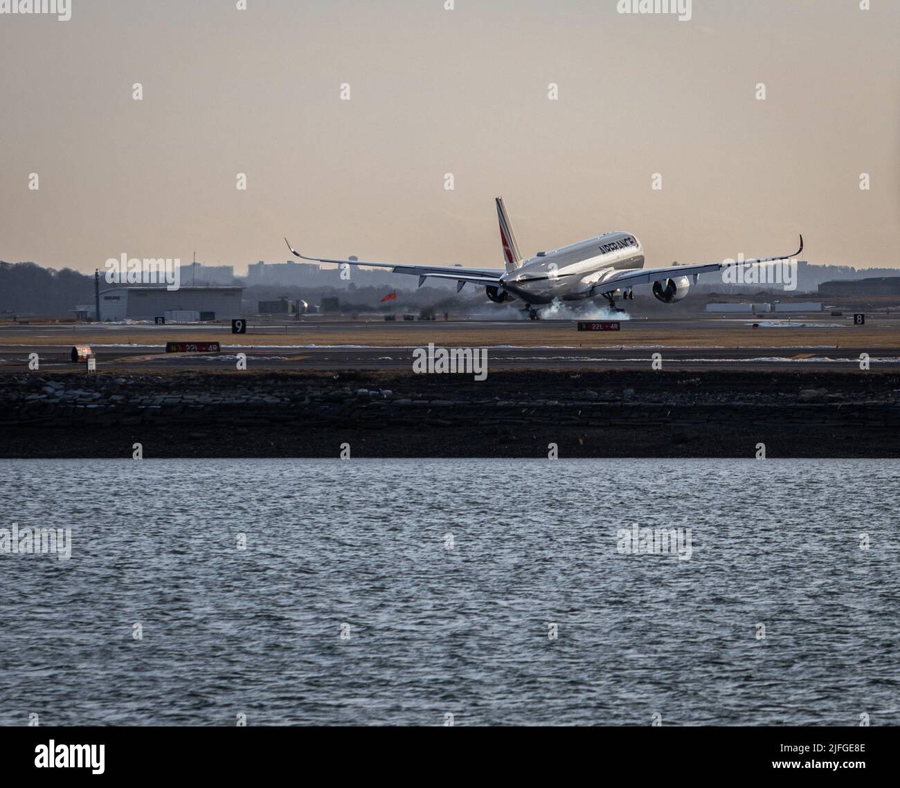 The Air France plane getting ready for the flight Stock Photo - Alamy