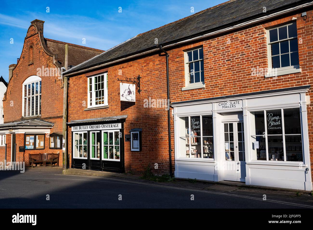 Local businesses Orford Suffolk England Stock Photo - Alamy