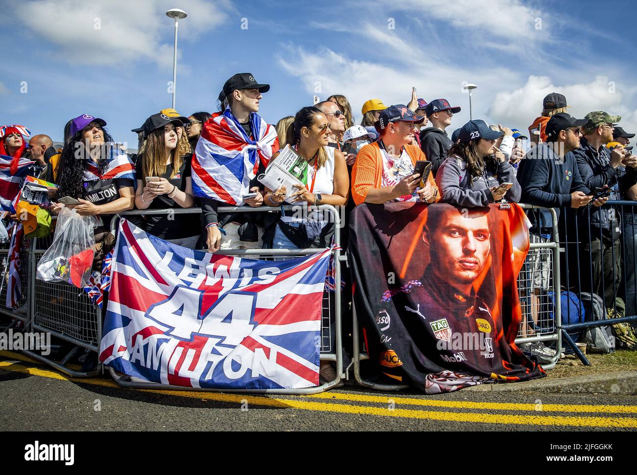 SILVERSTONE - Fans ahead of the F1 Grand Prix of Great Britain at ...