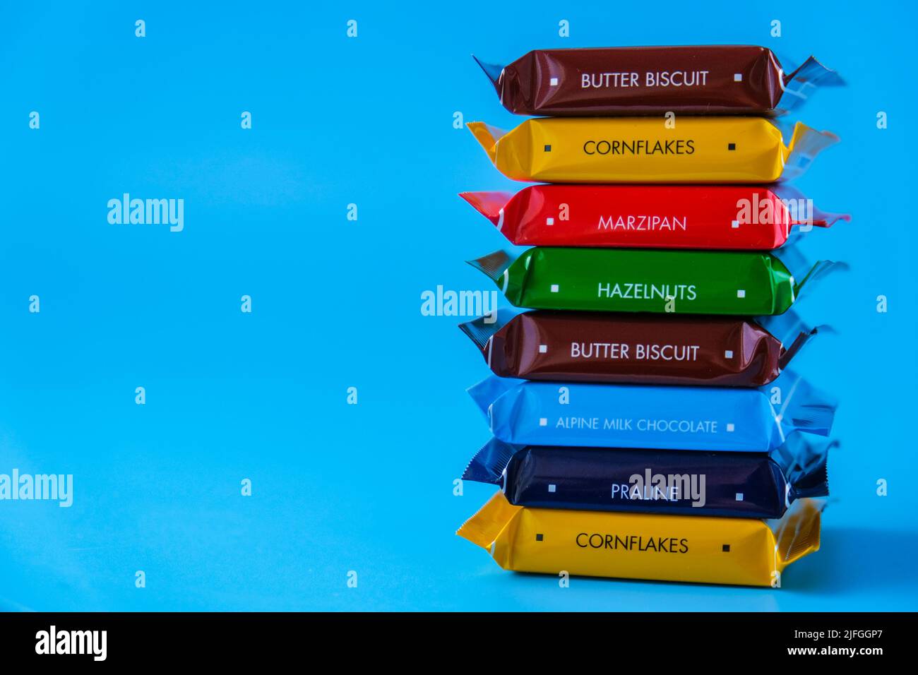 Kiev Ukraine - October 2021 chocolate Ritter Sport mini bars. German ...