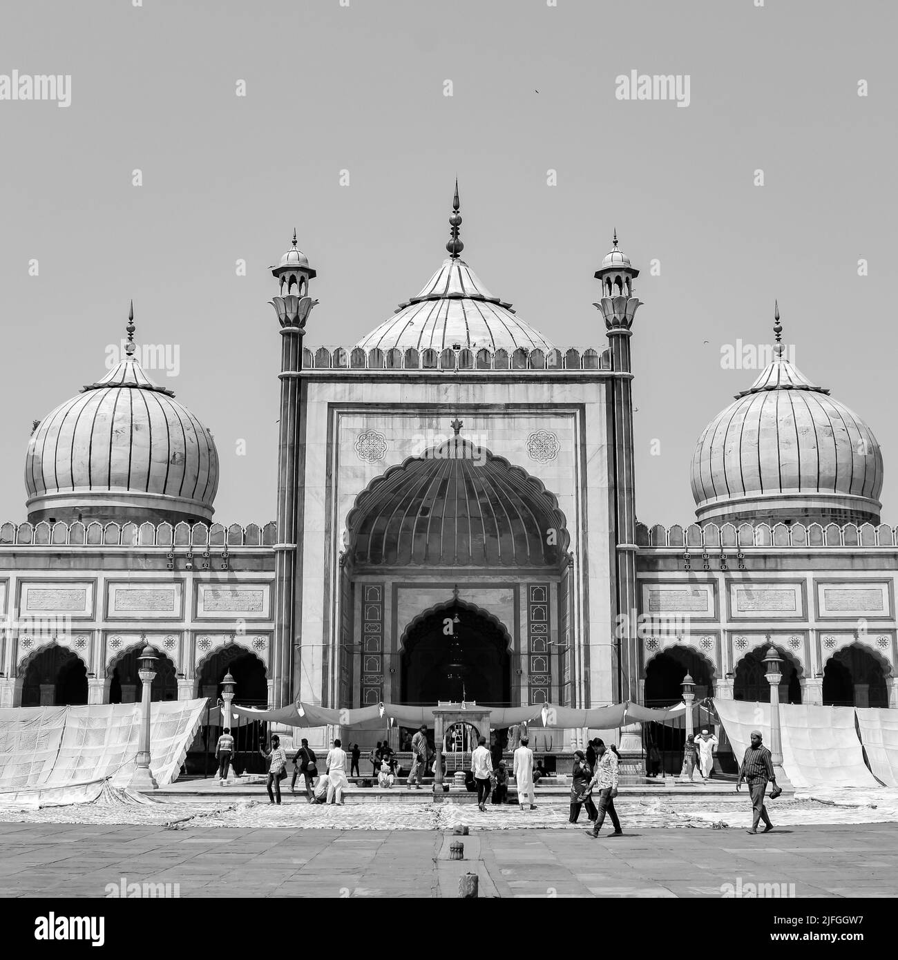 Delhi, India-April 15,2022: Unidentified Indian tourist visiting Jama ...