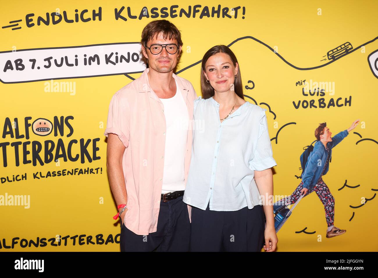 Berlin, Germany. 03rd July, 2022. Sam Riley and Alexandra Maria Lara ...