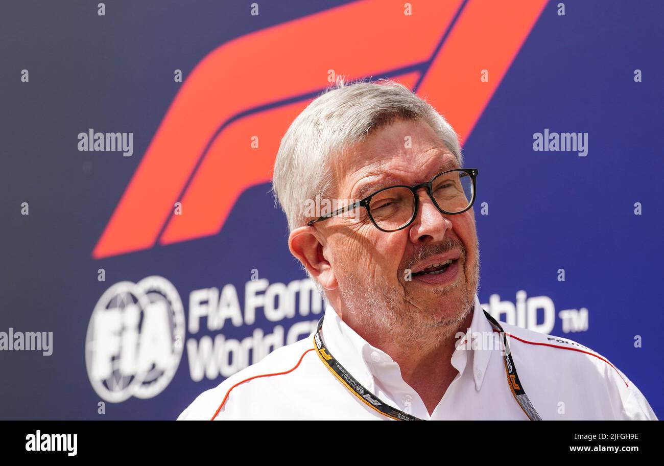 Formula 1 Management Managing director Ross Brawn during the British ...