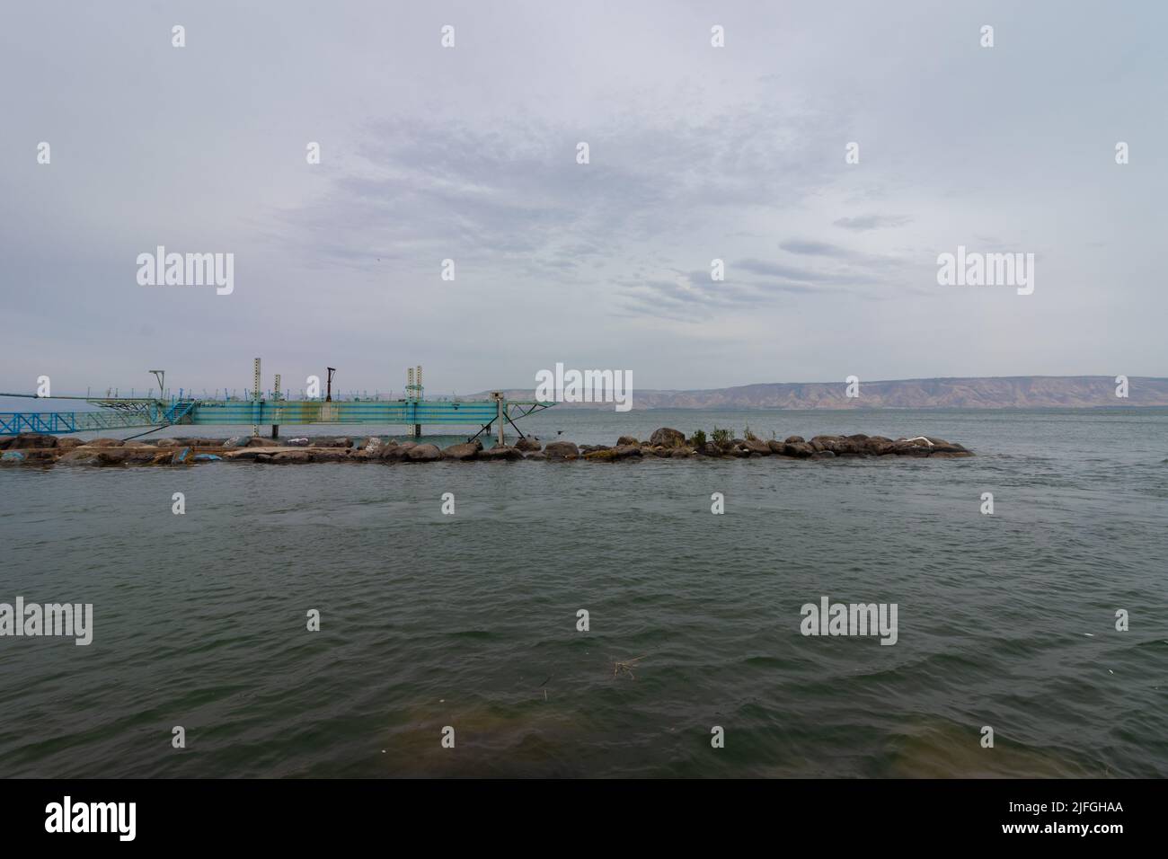 The Sea of Galilee is full of water to the end, after a particularly ...