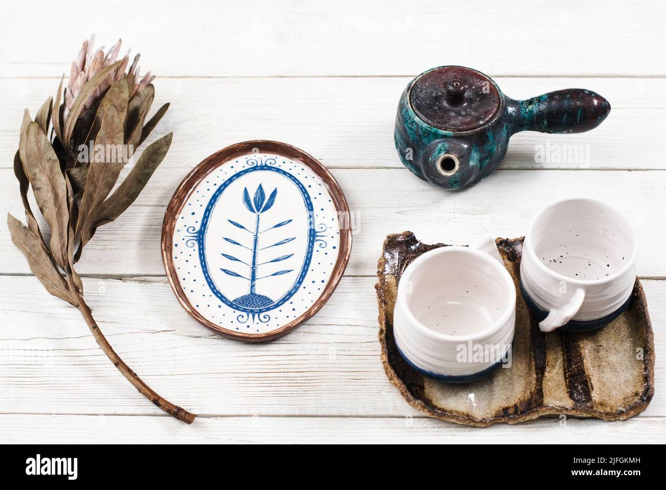 Clay tea set hi-res stock photography and images - Alamy