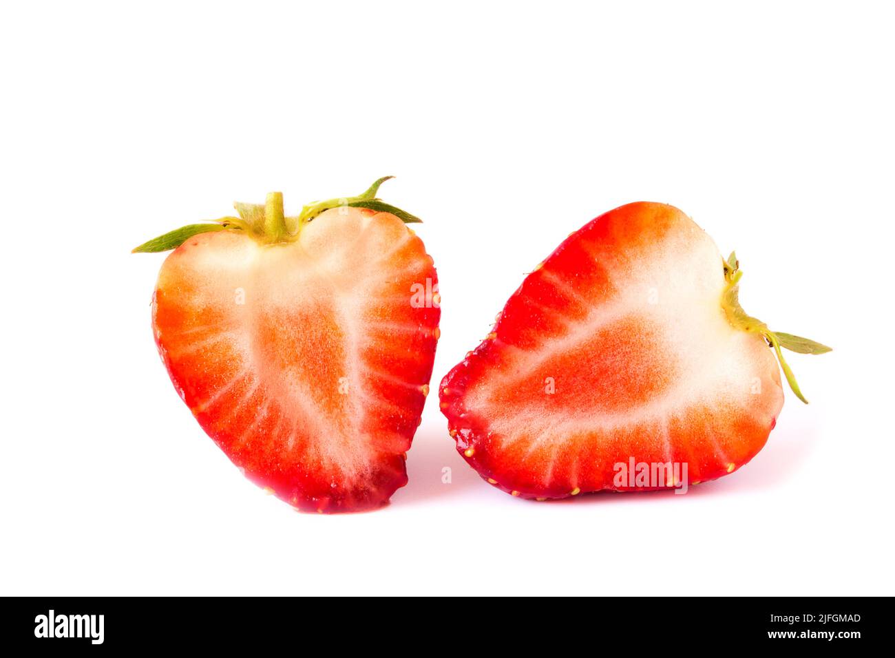 Fresh strawberries isolated on a white background Stock Photo - Alamy