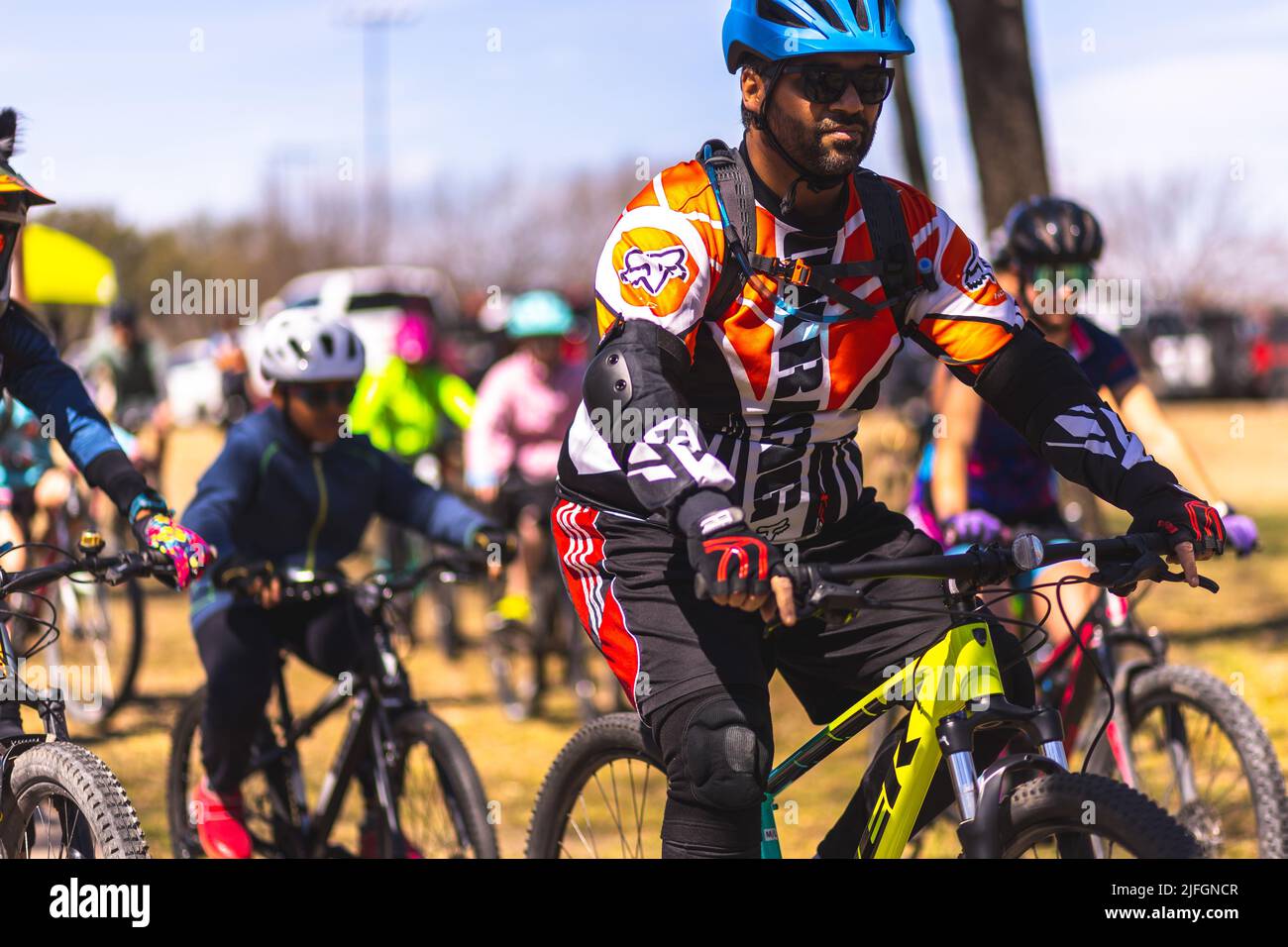 Bicycle riders gather to enjoy their love of bikes with their kids ...