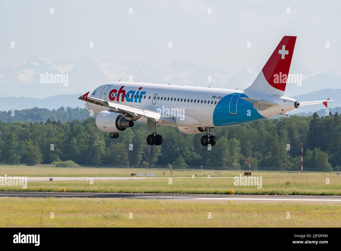 Zurich, Switzerland, May 20, 2022 Chair Airlines Airbus A319-112 ...