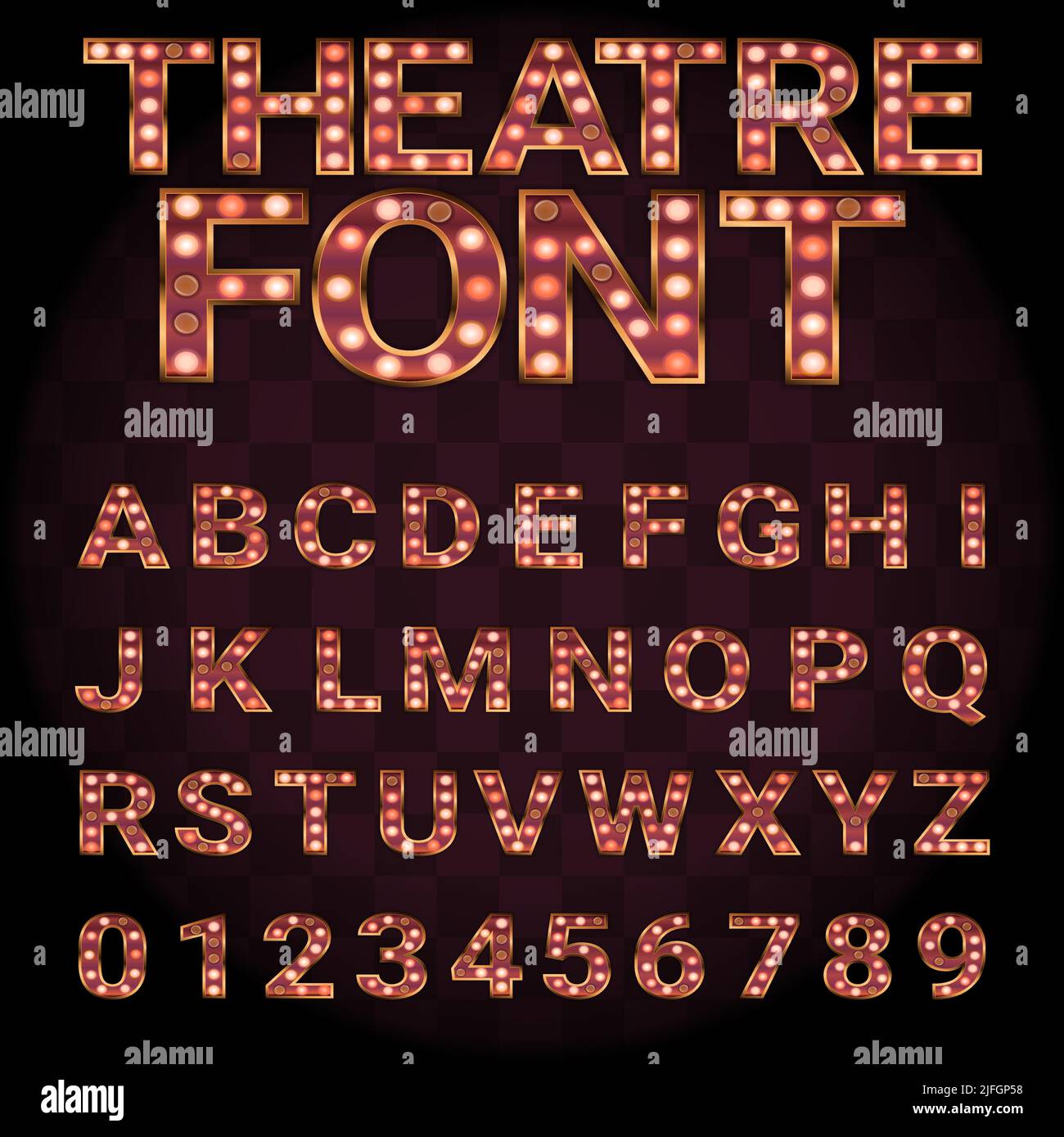 Vintage vector ont Stock Vector Images - Alamy