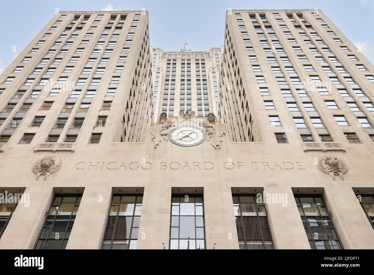 The historic Chicago Board of Trade was built in 1848 and located in ...