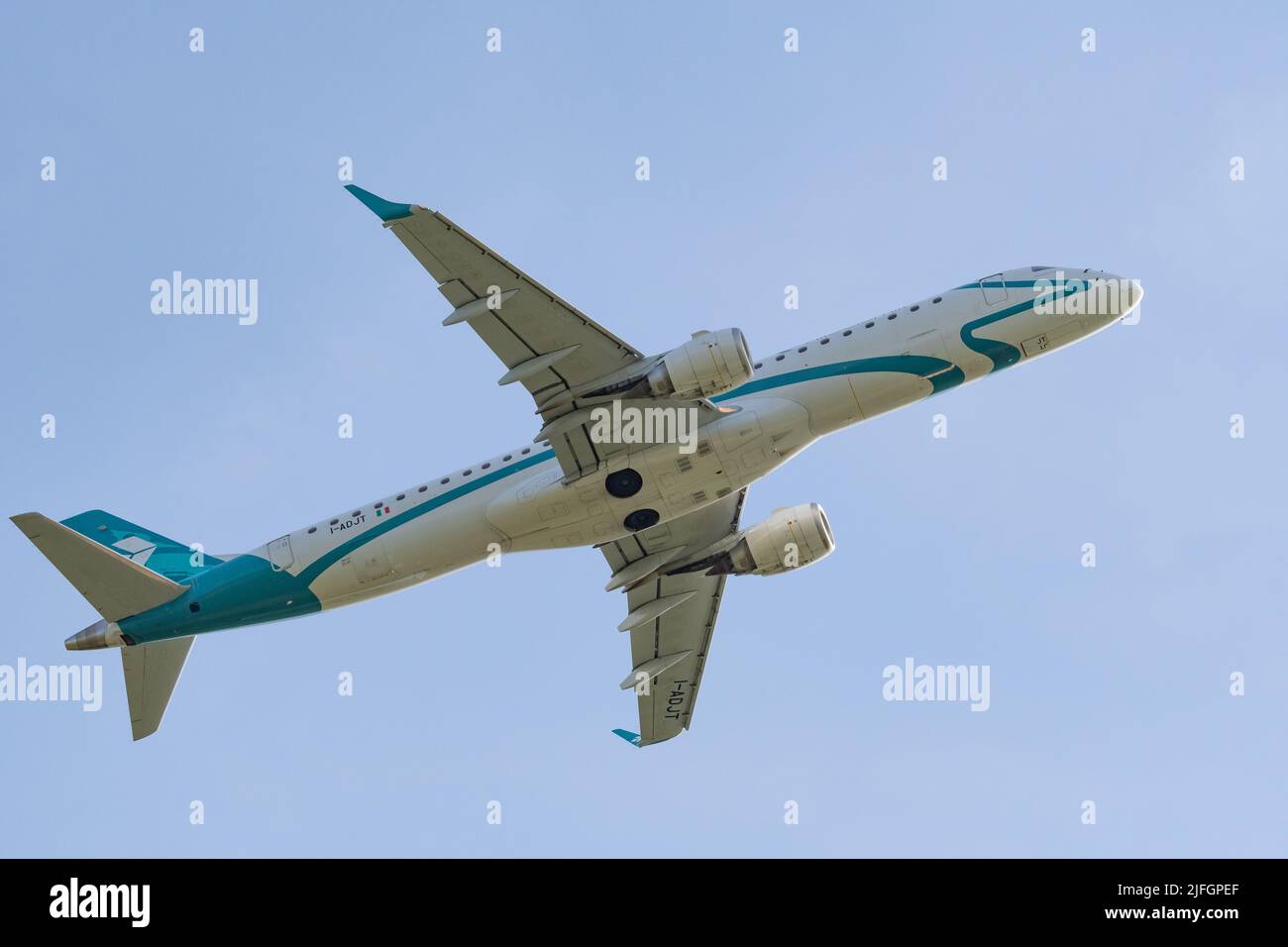 Zurich, Switzerland, May 20, 2022 Air Dolomiti Embraer ERJ-195 LR ...