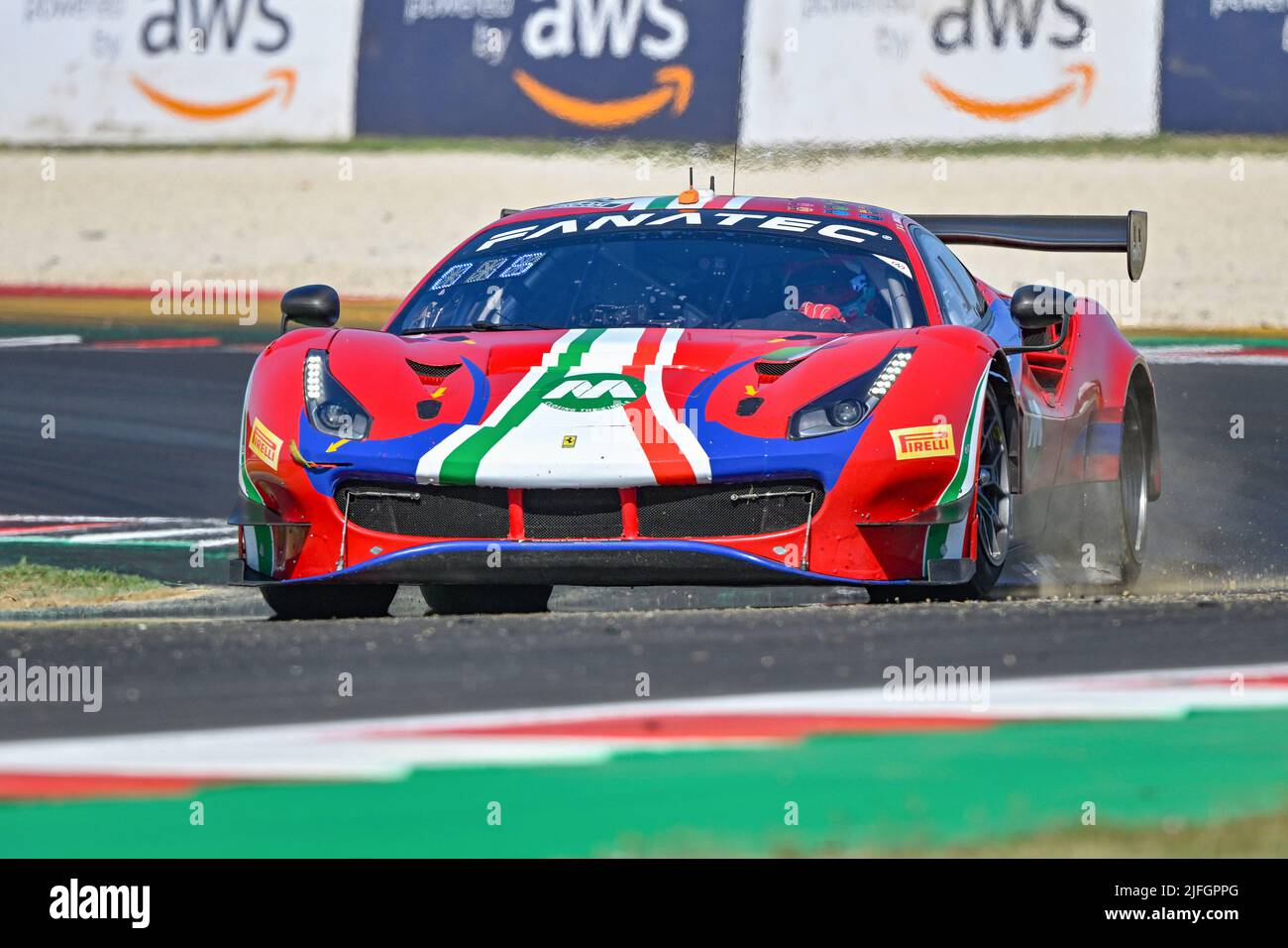 AF Corse Ferrari 488 GT3 Andrea Bertolini Stock Photo - Alamy