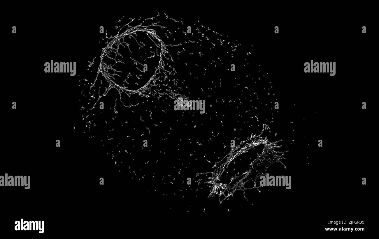 Transparent Water drop collider liquid Fresh nature super slow motion ...