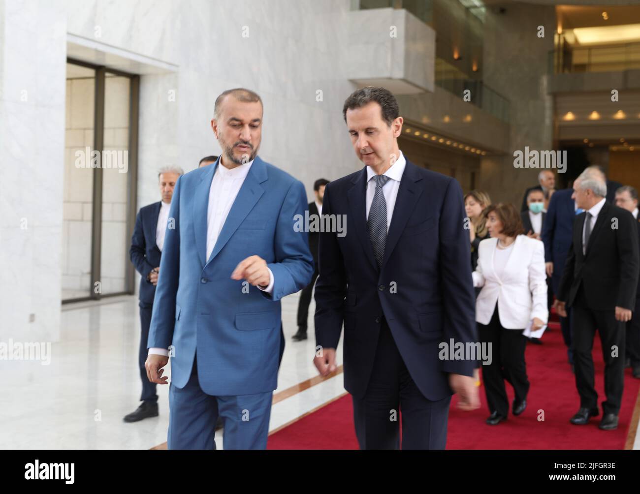 July 2, 2022, DAMASCUS, Tehran, SYRIA: Iranian Foreign Minister Hossein ...