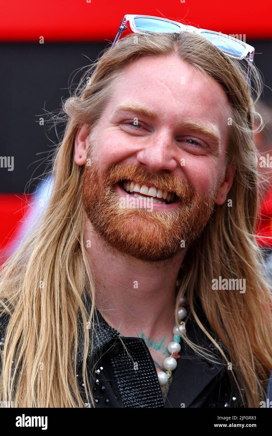 Silverstone, UK. 03rd July, 2022. Sam Ryder (GBR) Singer. 03.07.2022 ...