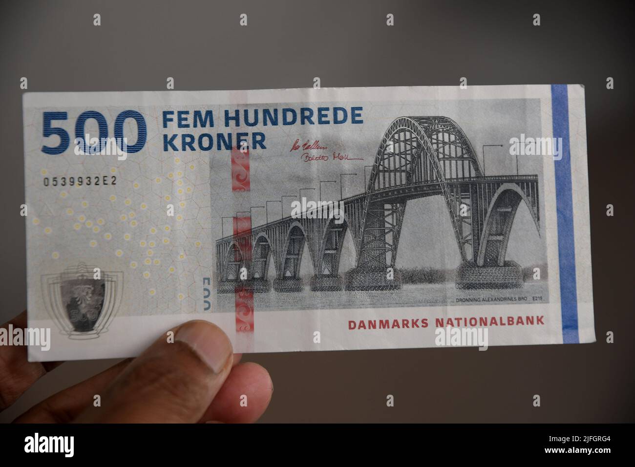 500 danish kroner note hi-res stock photography and images - Alamy