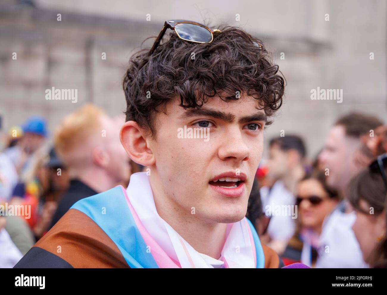 London, UK. 3rd July, 2022. Actor Joe Locke at Pride 2022 Joseph ...