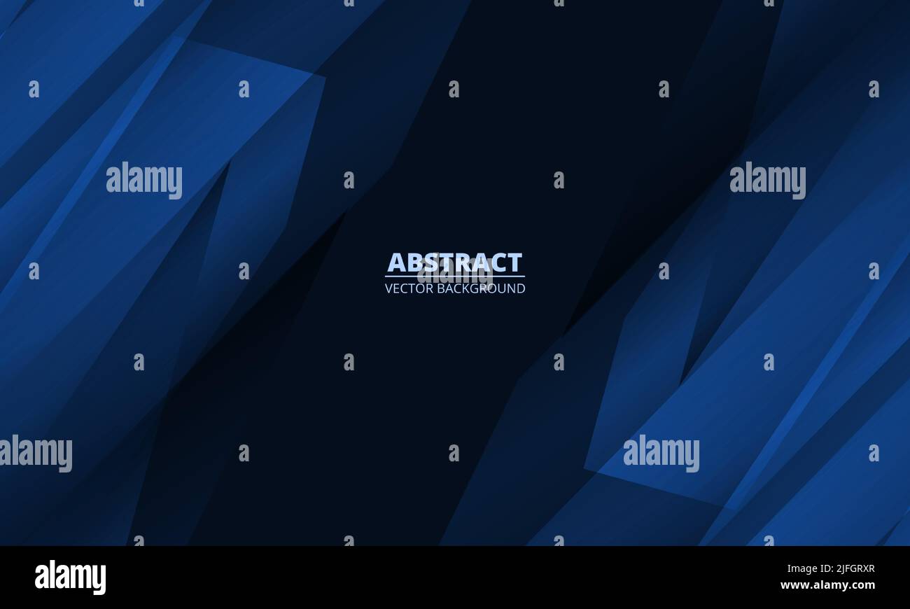 Blue modern trendy abstract background with diagonal geometric shapes ...