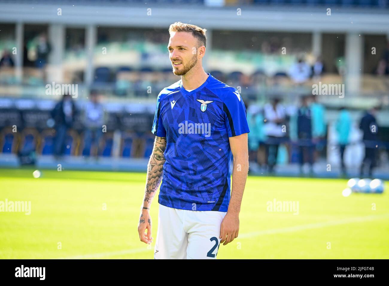Marcantonio Bentegodi stadium, Verona, Italy, October 24, 2021, Lazio's ...
