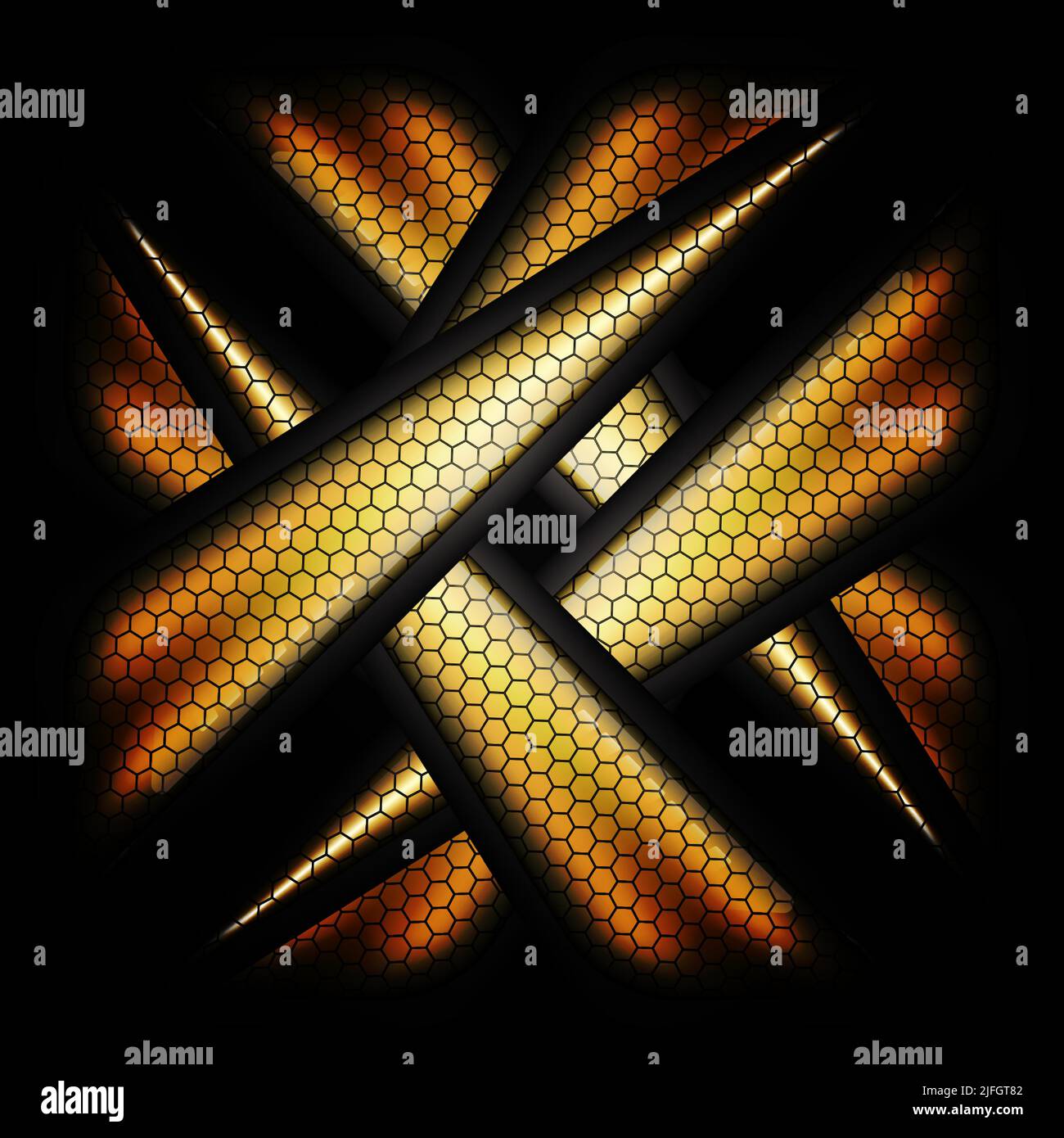 Black and yellow abstract modern gaming background. Vector illustration ...