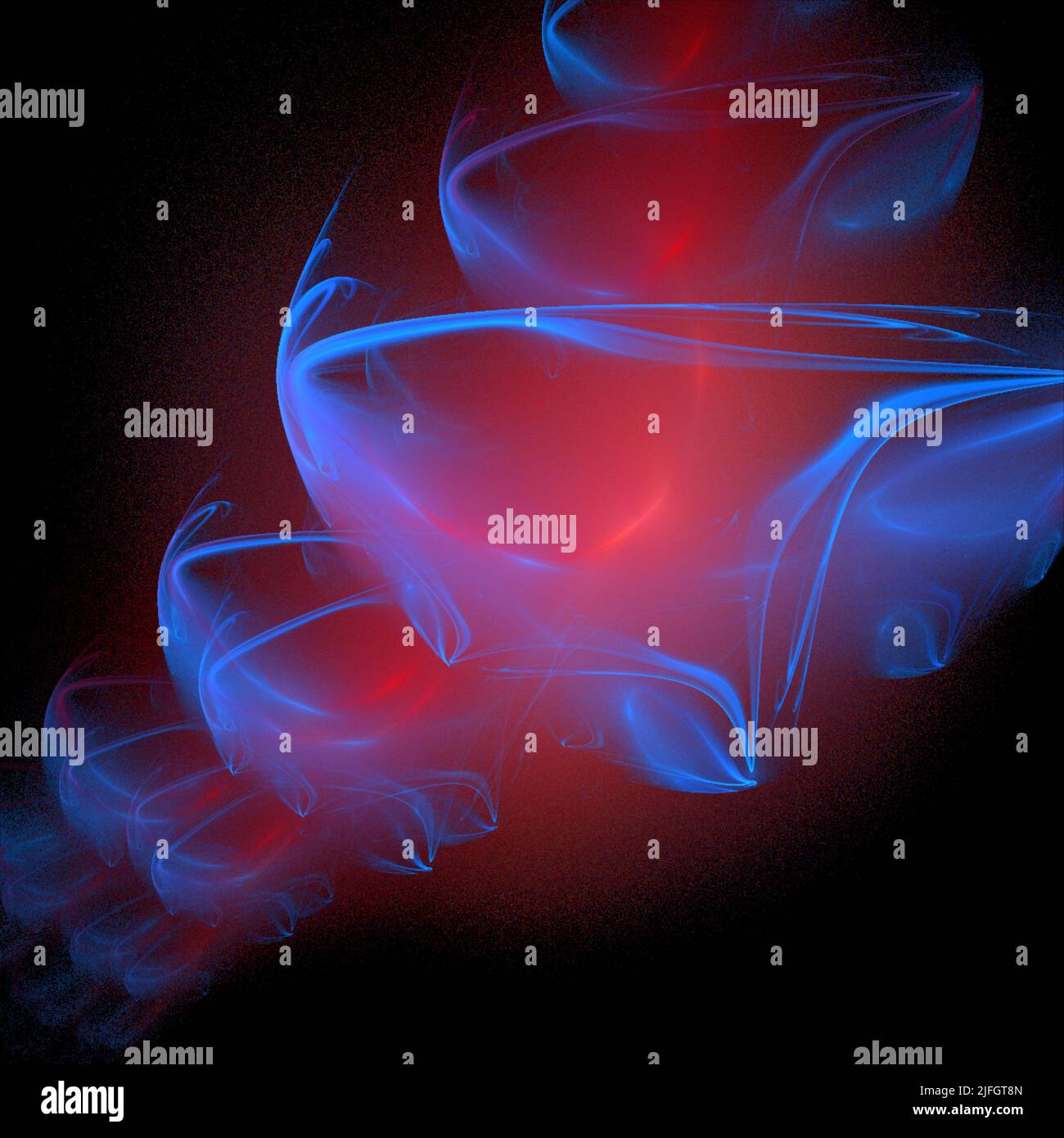 abstract blue-red bright pattern on black, color graphics, background ...