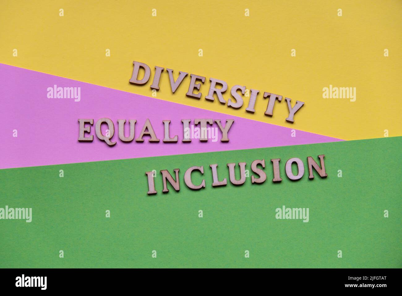 Message DIVERSITY INCLUSION EQUALITY. Motivational Words Quotes Concept ...