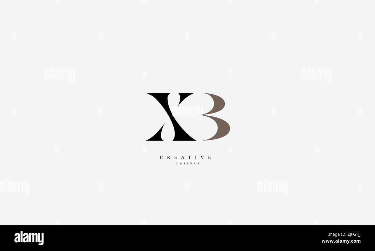 Alphabet letters Initials Monogram logo XB BX X B Stock Vector Image & Art - Alamy