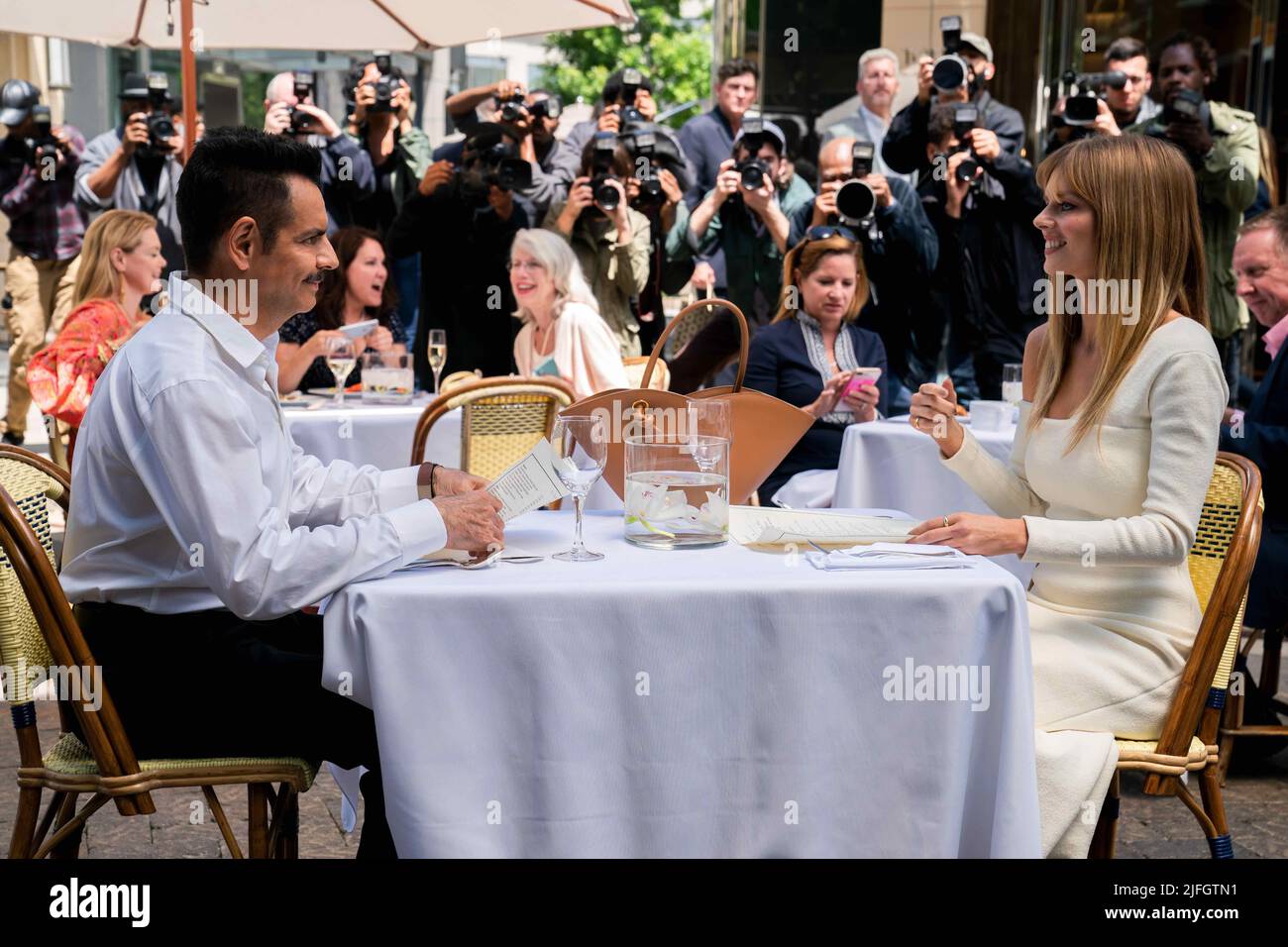 EUGENIO DERBEZ and SAMARA WEAVING in THE VALET (2022), directed by ...