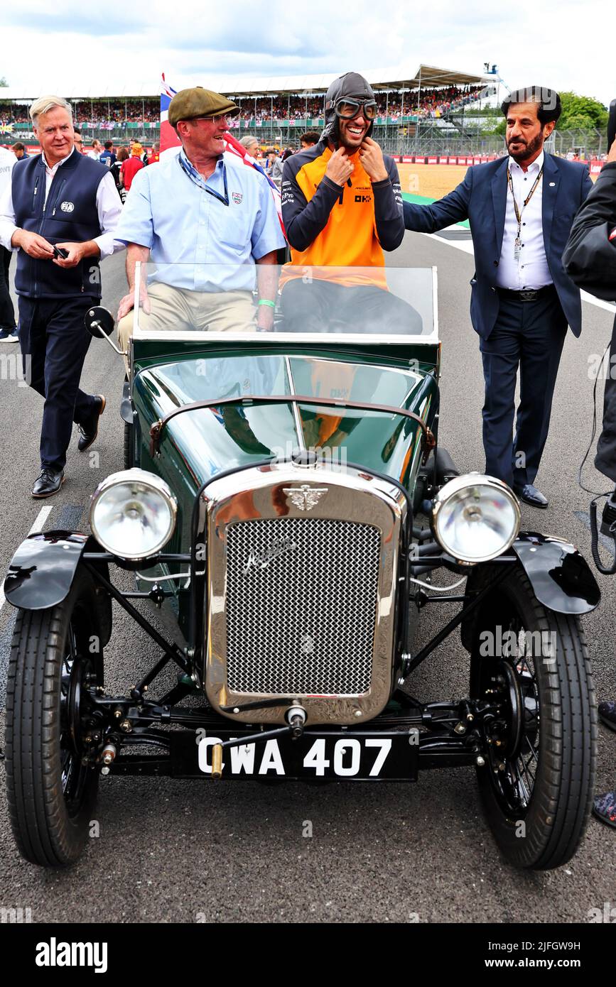 Silverstone, UK. 03rd July, 2022. Daniel Ricciardo (AUS) McLaren with ...