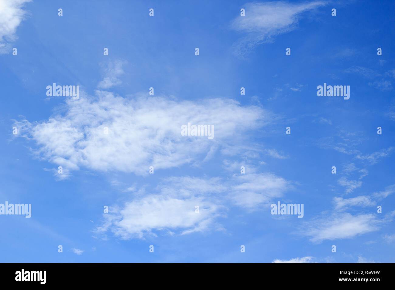 White cloud and blue sky background. space for design and template with ...