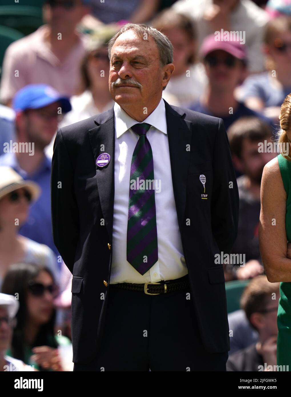 Former Wimbledon champion John Newcombe during day seven of the 2022 ...