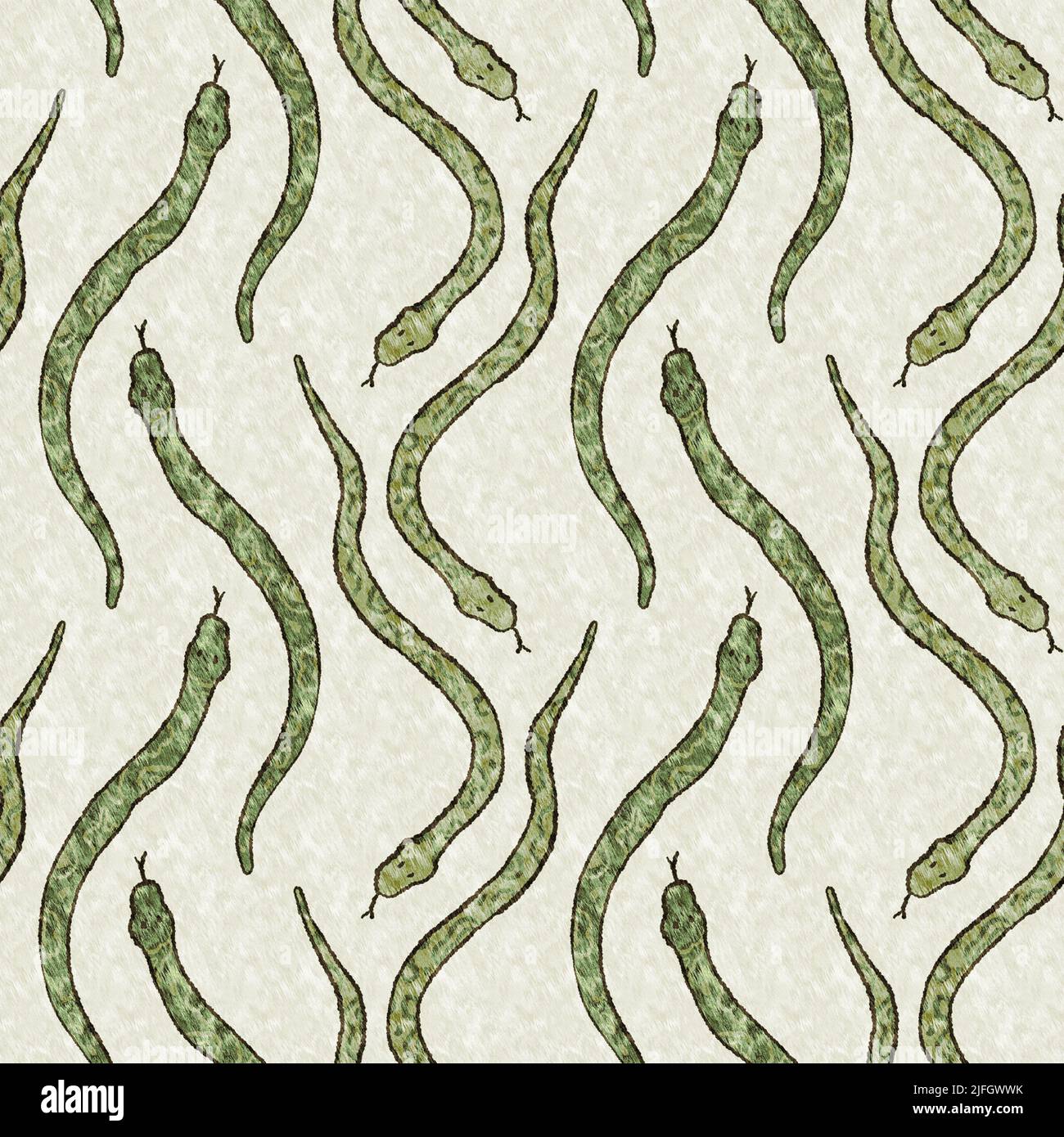 Cute safari snake wild animal pattern for babies room decor. Seamless ...