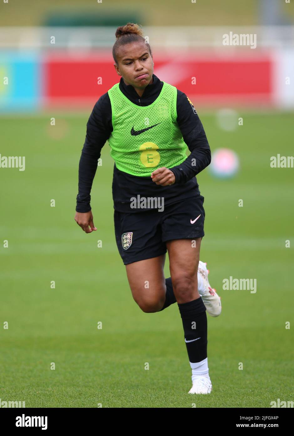 England's Nikita Parris during a training session at St. George's Park ...