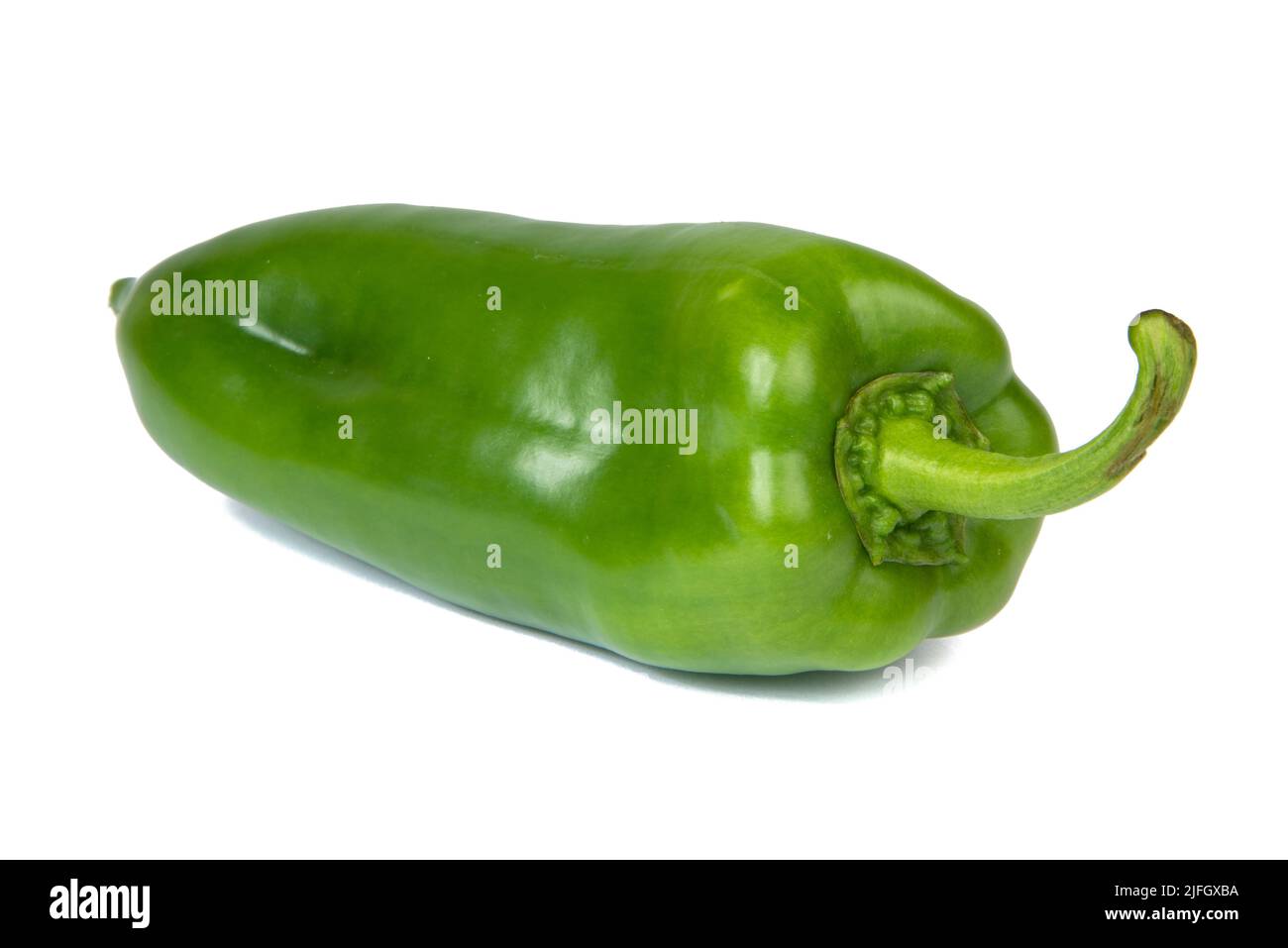 Bell green pepper paprica isolated on the white background Stock Photo ...