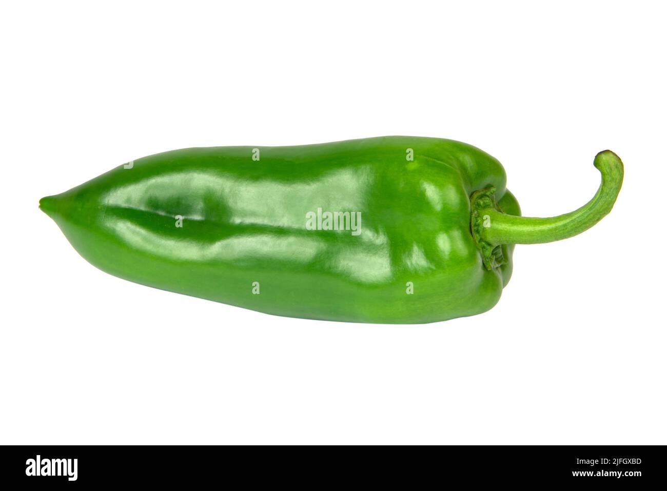 Bell green pepper paprica isolated on the white background Stock Photo ...